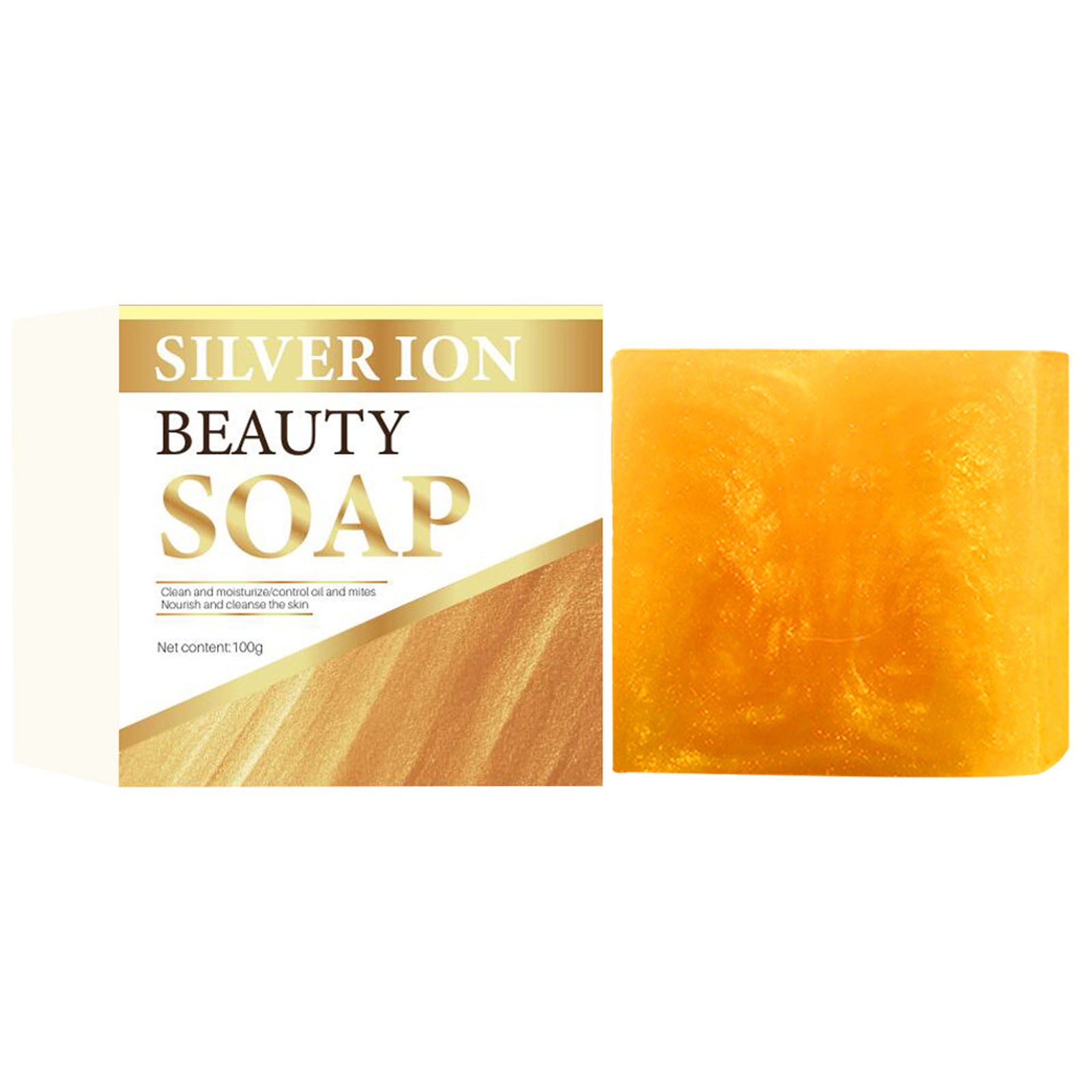 24K Gold Soap Oil-Control Cleansing Bar for Shower and Face, Gentle Daily Wash for Removing Dirt ...