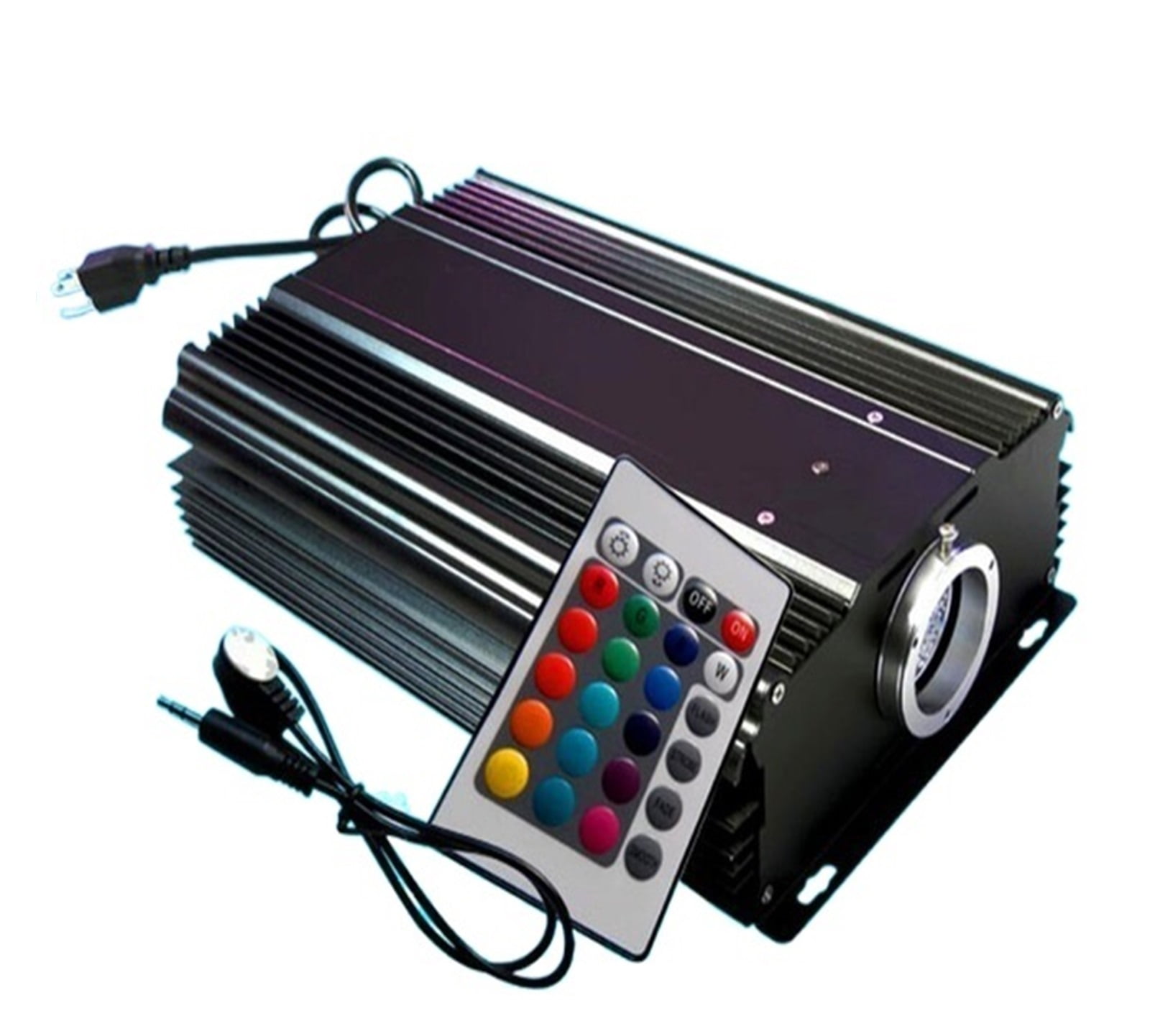 24Keys IR 120W LED RGB Optic Fiber Light Engine Driver With Remote ...