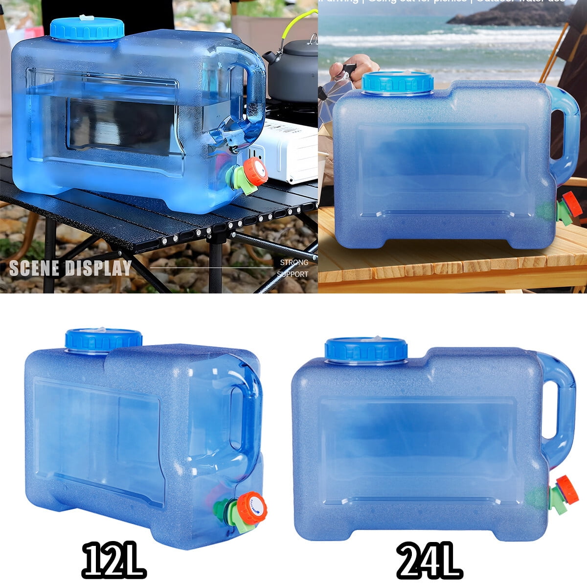 24L Portable Camping Water Container Car Driving Water Tank Water ...