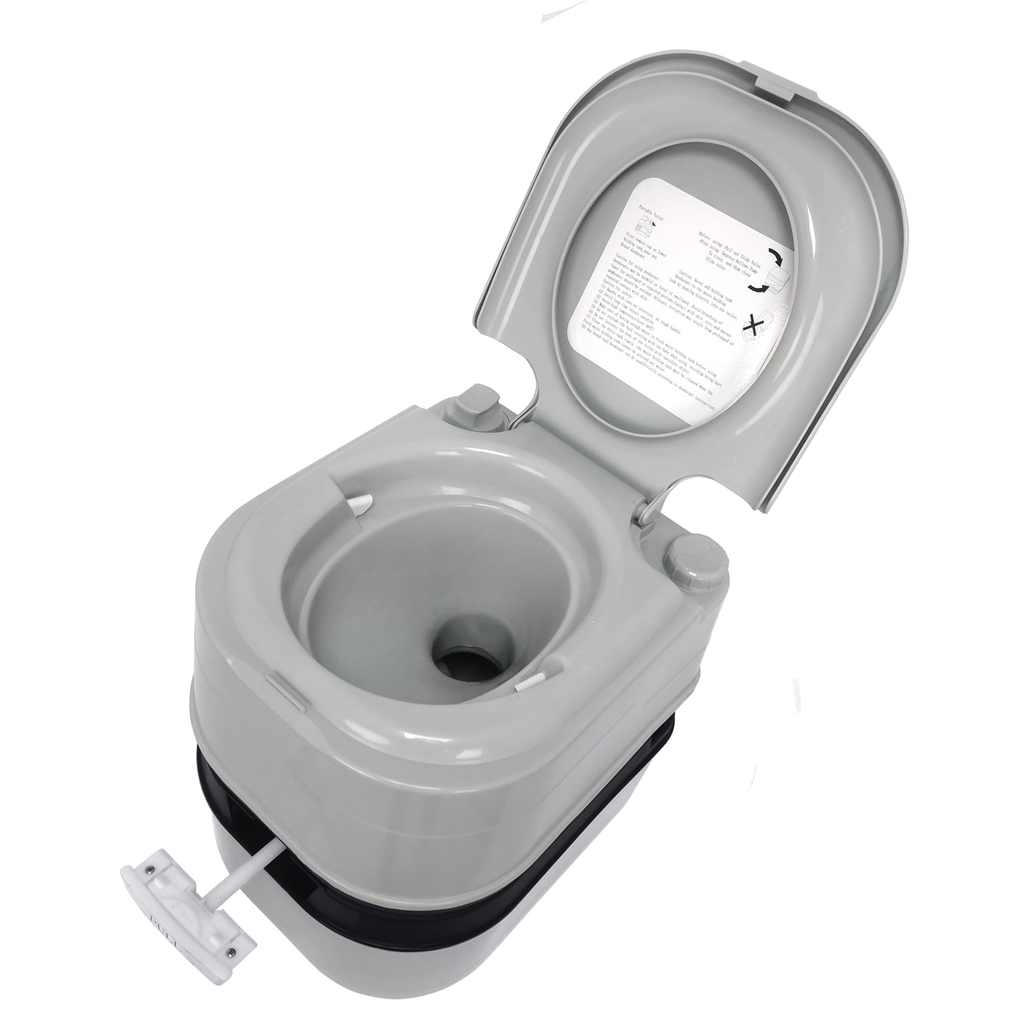 24L Portable Toilet 6 Gallon Flush Travel Camping Outdoor/Indoor ...