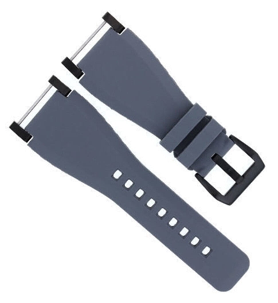24MM FOR SUUNTO CORE SILCONE RUBBER WATCH BAND STRAP + BLACK ADAPTER ...