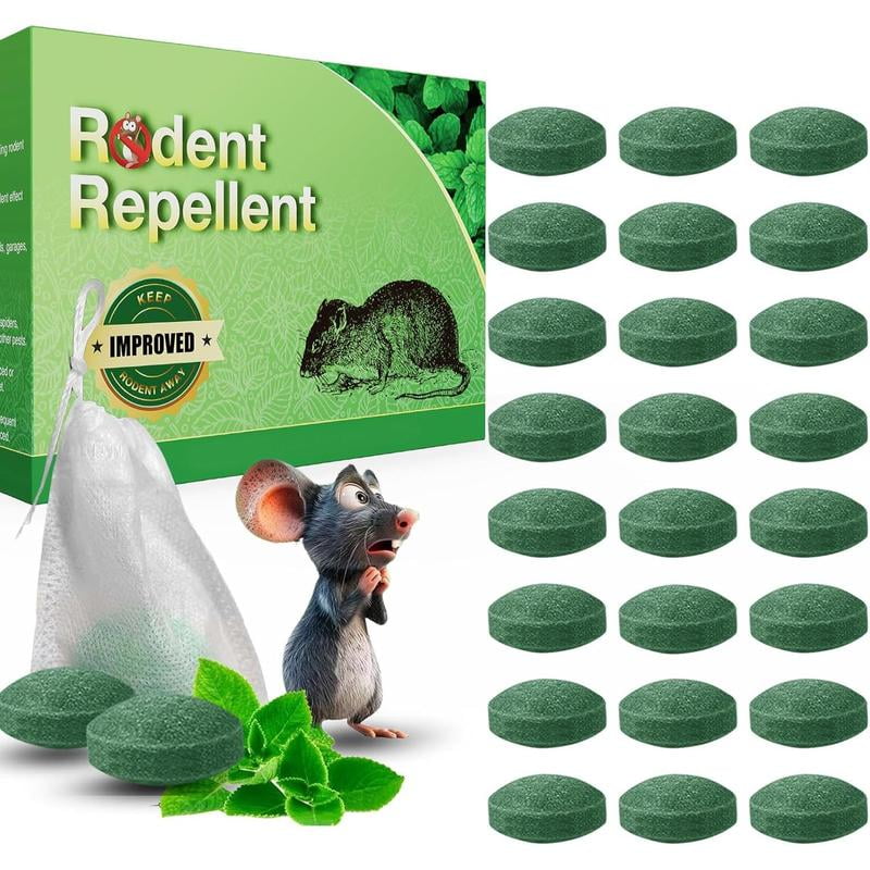 24P Rodent Mice Repellent, Peppermint Oil to Repel Mice and Rats ...