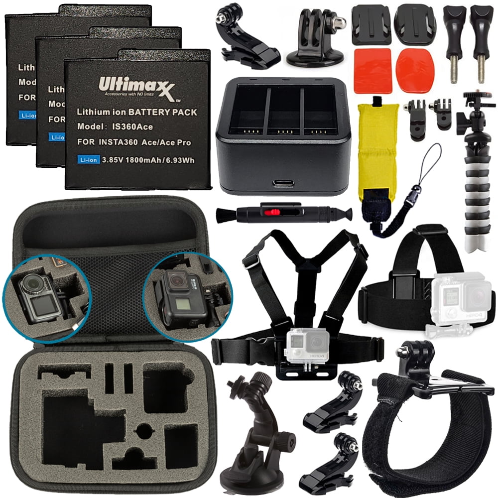 24PC Accessory Bundle for Insta360 ACE 8K Pro Action Camera - Walmart.com