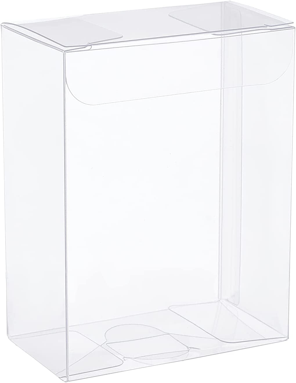 24PCS 1.45x2.5x3.2 Inch Film Covered Clear PVC Plastic Gift Box Plastic ...