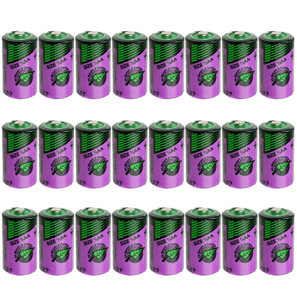 24PCS 1200mAh 3.6V TL-5902 1/2AA ER14250 PLC Lithium Battery for TL ...