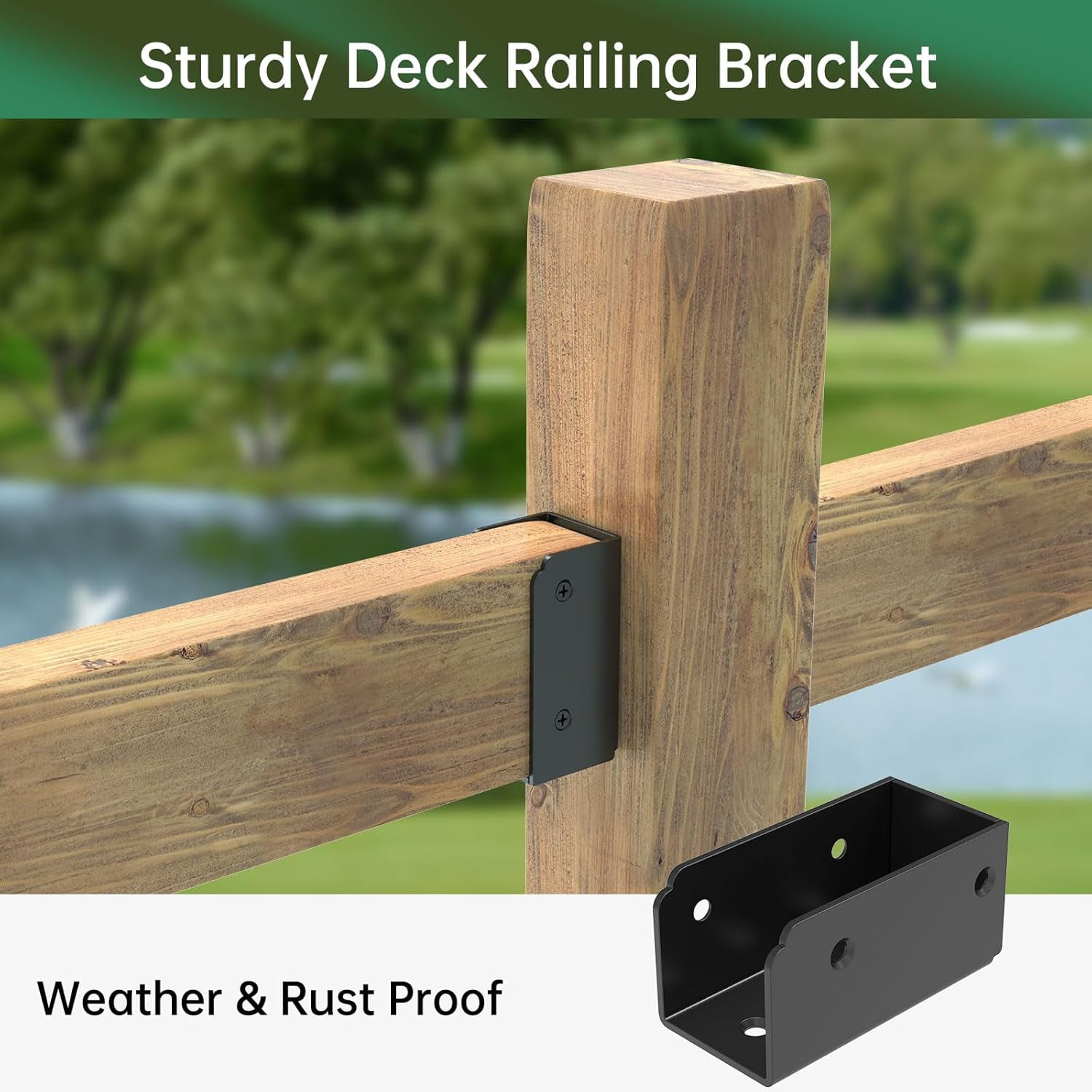 24PCS 2”x 4” Stainless Steel Deck Railing Connectors, 2x4 for Stair ...