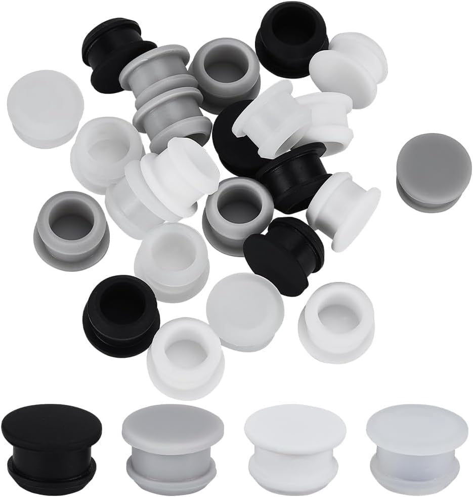 24PCS 4 Colors Silicone Stoppers for Salt and Pepper Shakers 13mm Salt ...