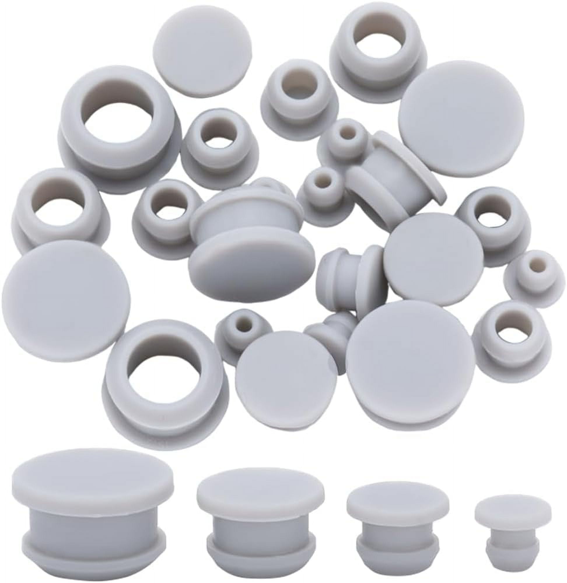 24PCS 4 Sizes Silicone Stoppers for Salt and Pepper Shakers 13/64 5/16 ...