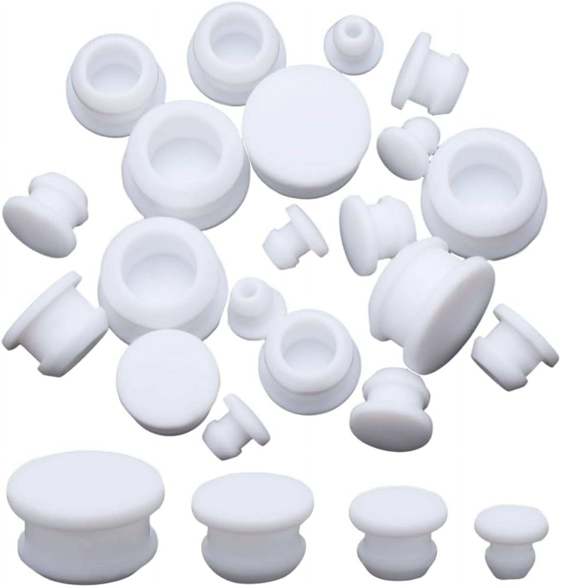 24PCS 4 Sizes Silicone Stoppers for Salt and Pepper Shakers 13/64 5/16 ...