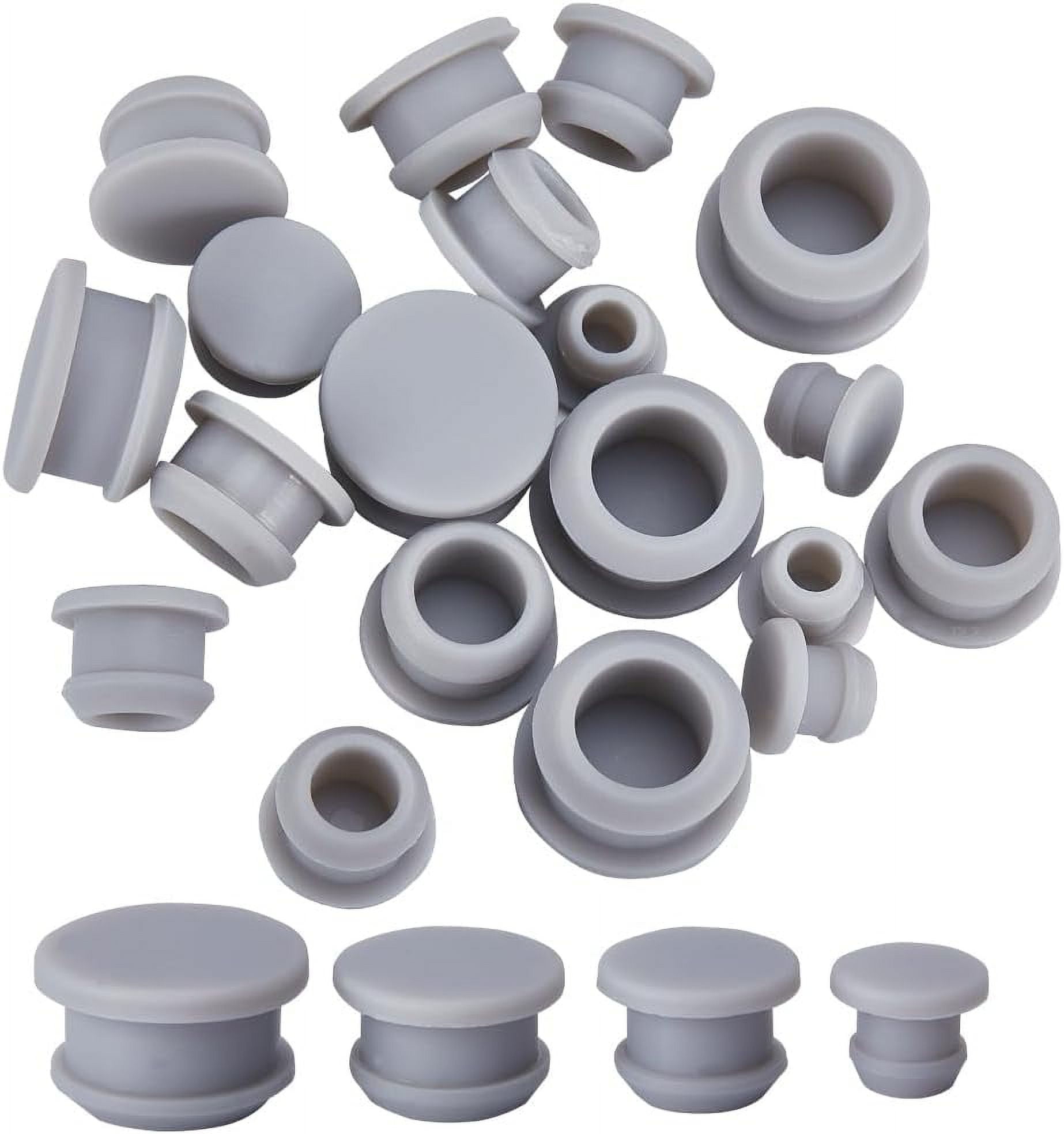 24PCS 4 Sizes Silicone Stoppers for Salt and Pepper Shakers 9/32 25/64 ...