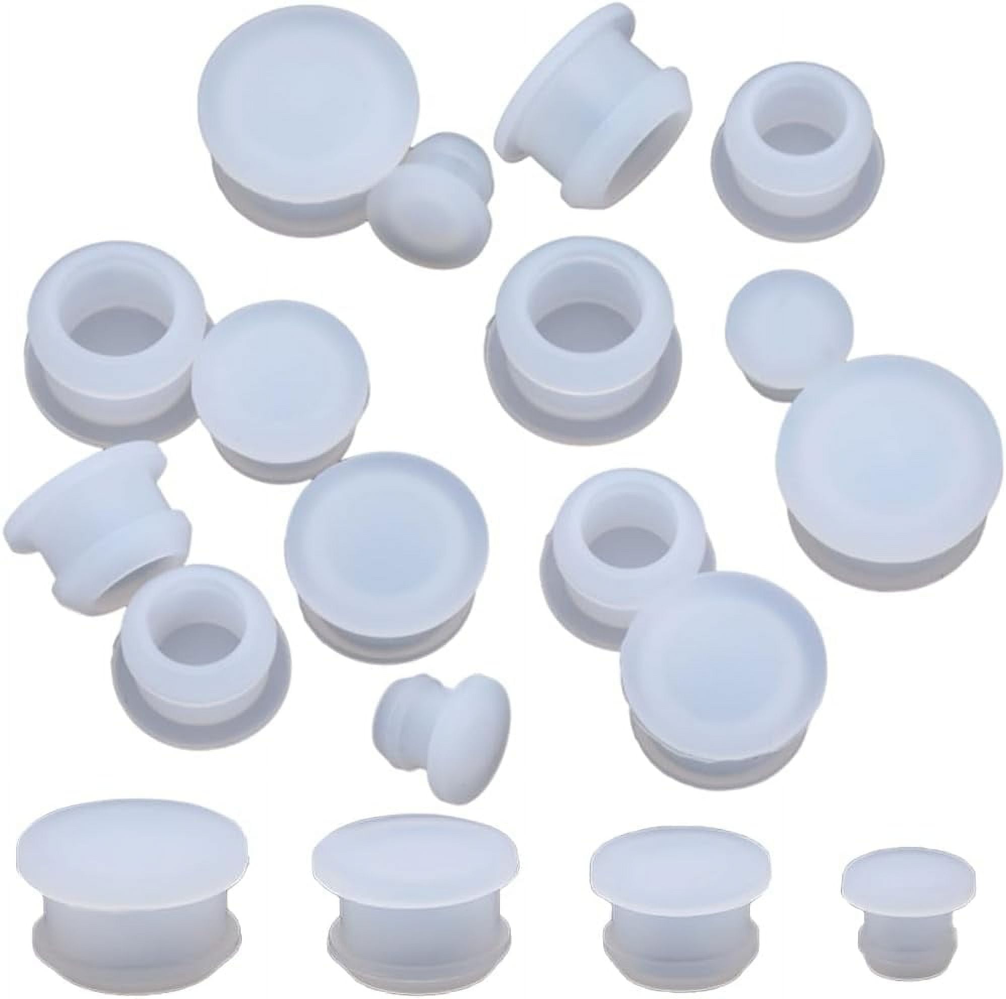 24PCS 4 Sizes Silicone Stoppers for Salt and Pepper Shakers 9/32 7/16 ...
