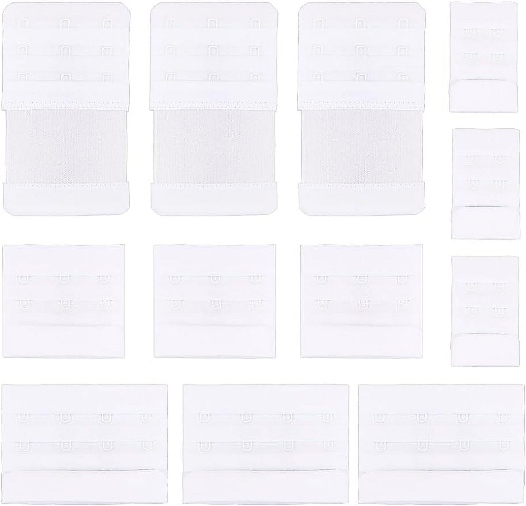 24PCS 4 Styles of Bra Strap Extenders White Color Elastic Corset ...