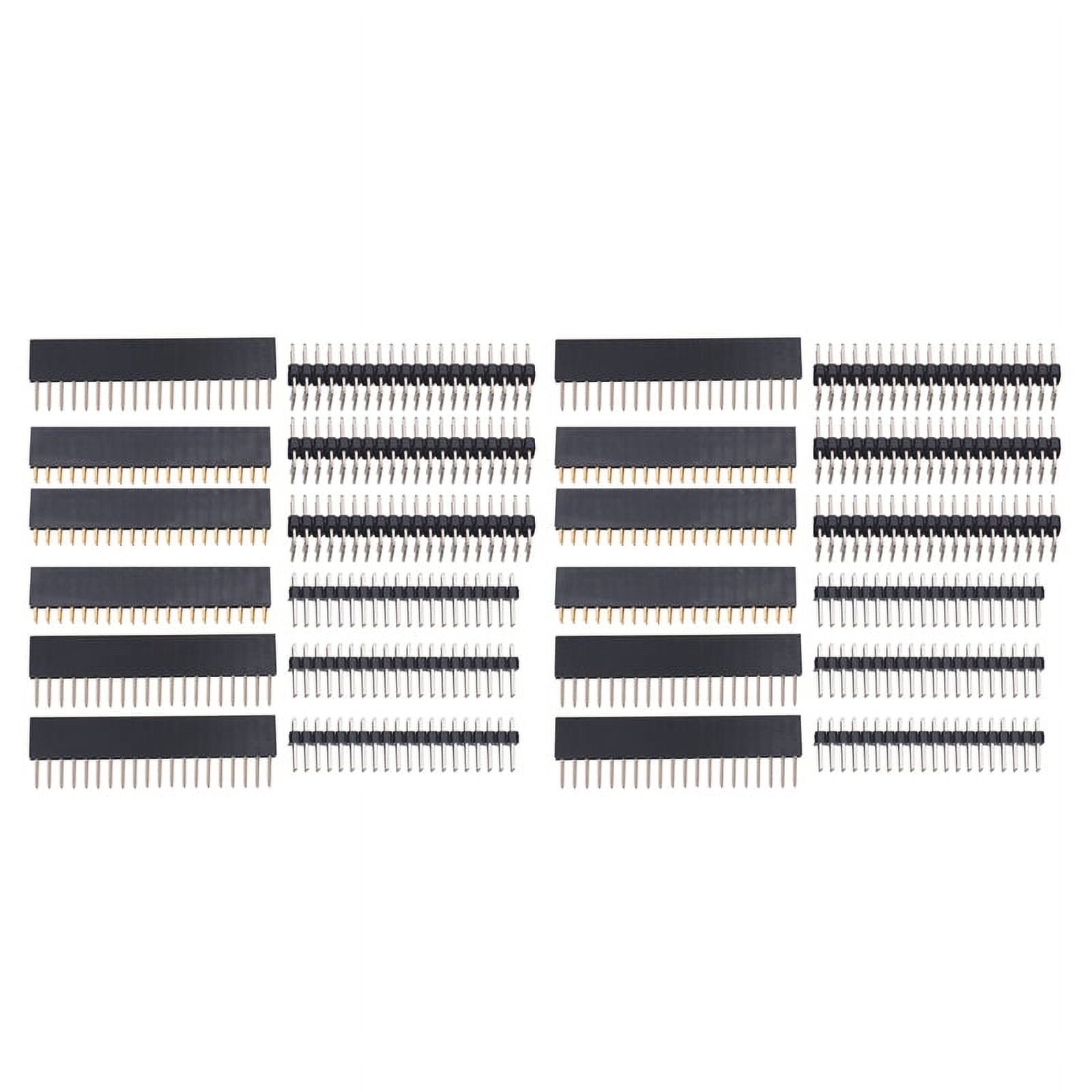 24PCS 40 Pin GPIO Header Kit 20X2 Pins Right Angle GPIO Header Socket ...