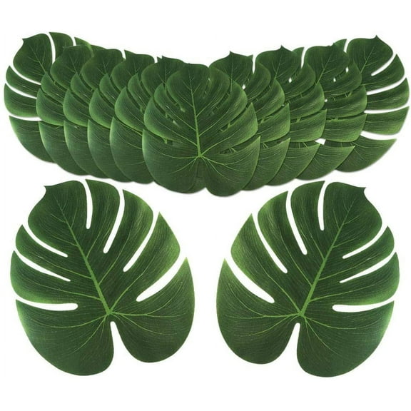 Golden Artificial Palm Leaves, Faux Monstera Leaves Simulation Safari ...