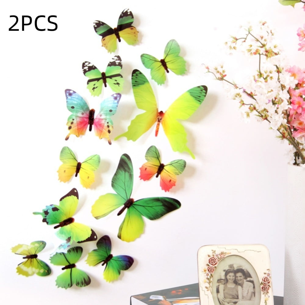 24PCS Butterfly Wall Decor, Butterfly Wall Decals, 3D Butterflies ...