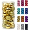 ESULOMP 24PCS Christmas Ball Ornaments, 30mm/1.18" Small Shatterproof ...