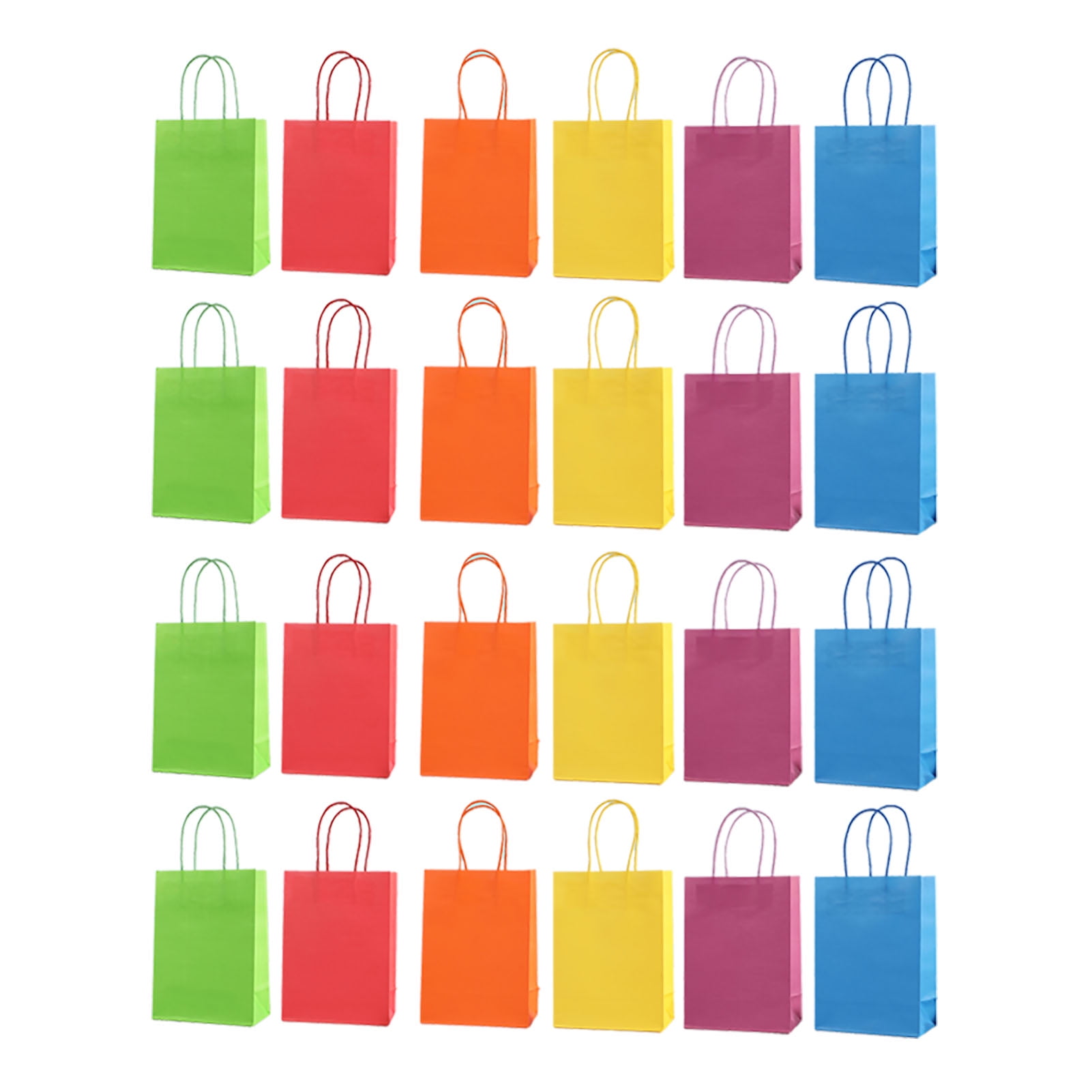 24PCS Color Paper Bags Portable Packaging Gift Bag Accessory for ...