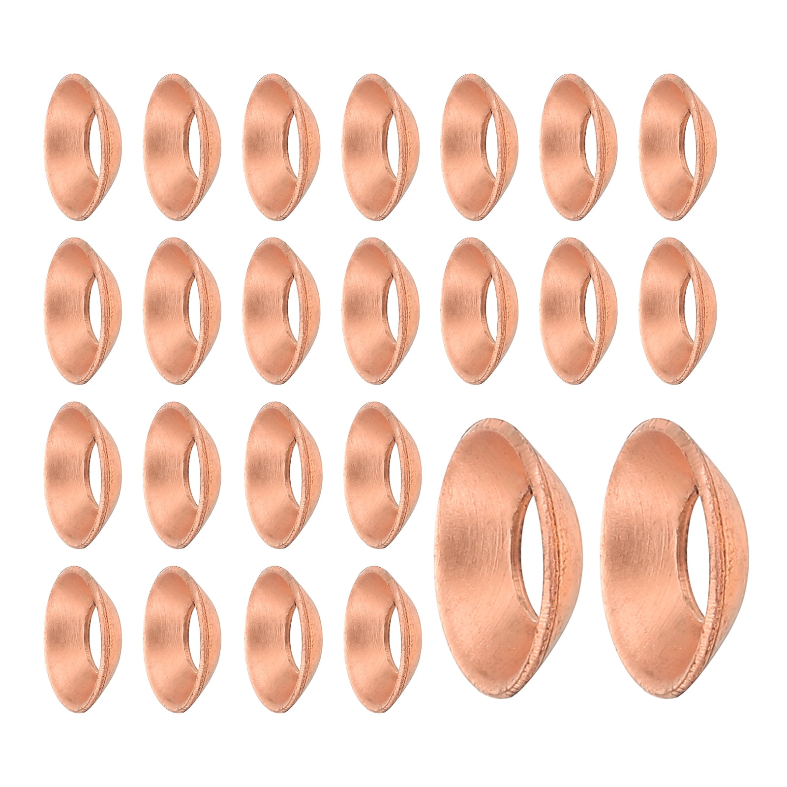 24PCS Copper Flare Gasket, 1/4" Tube Size, Suitable for 6.35mm Copper ...