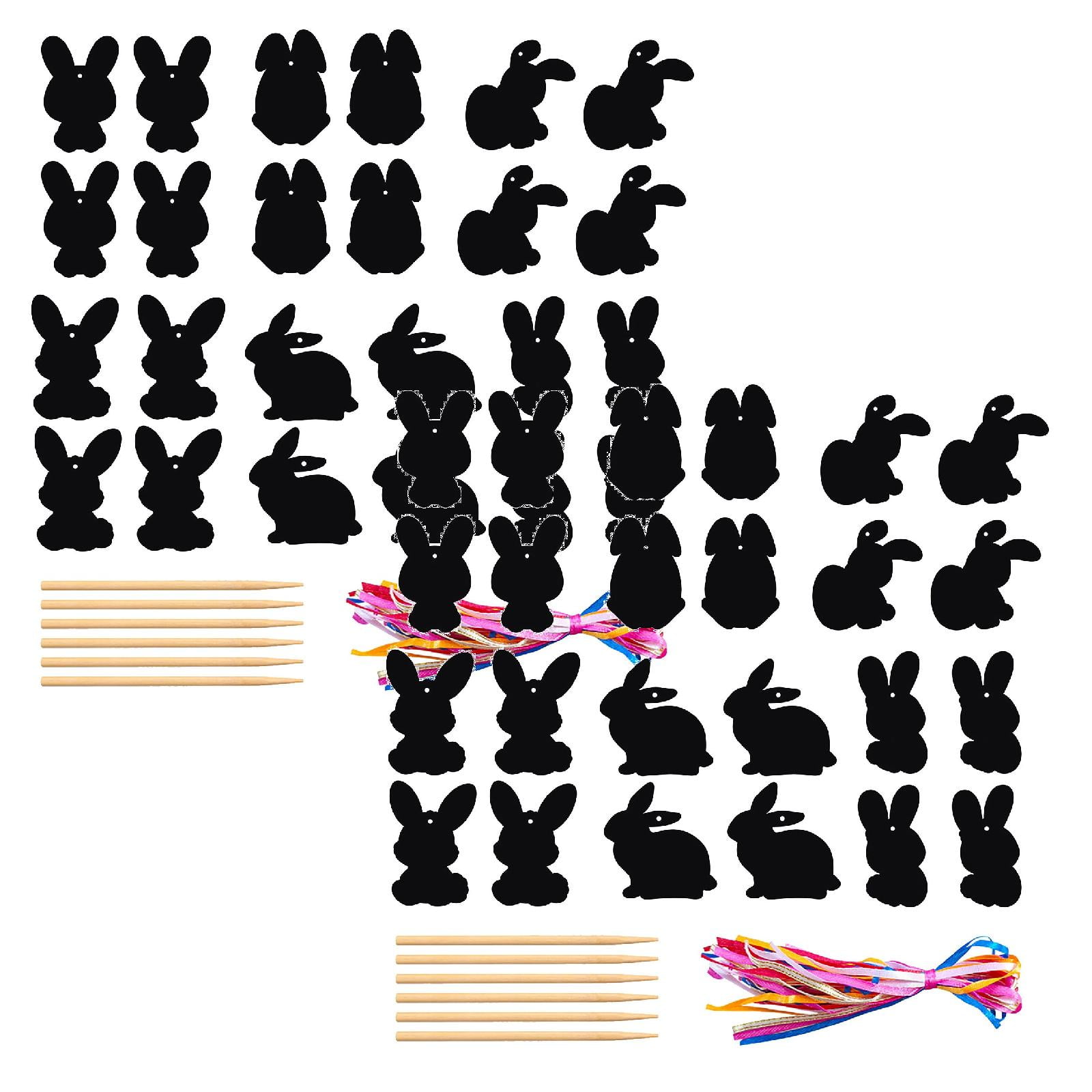 24PCS Easter Scratch Crafts for Kids,Magic Rainbow Scratch Paper Kit ...