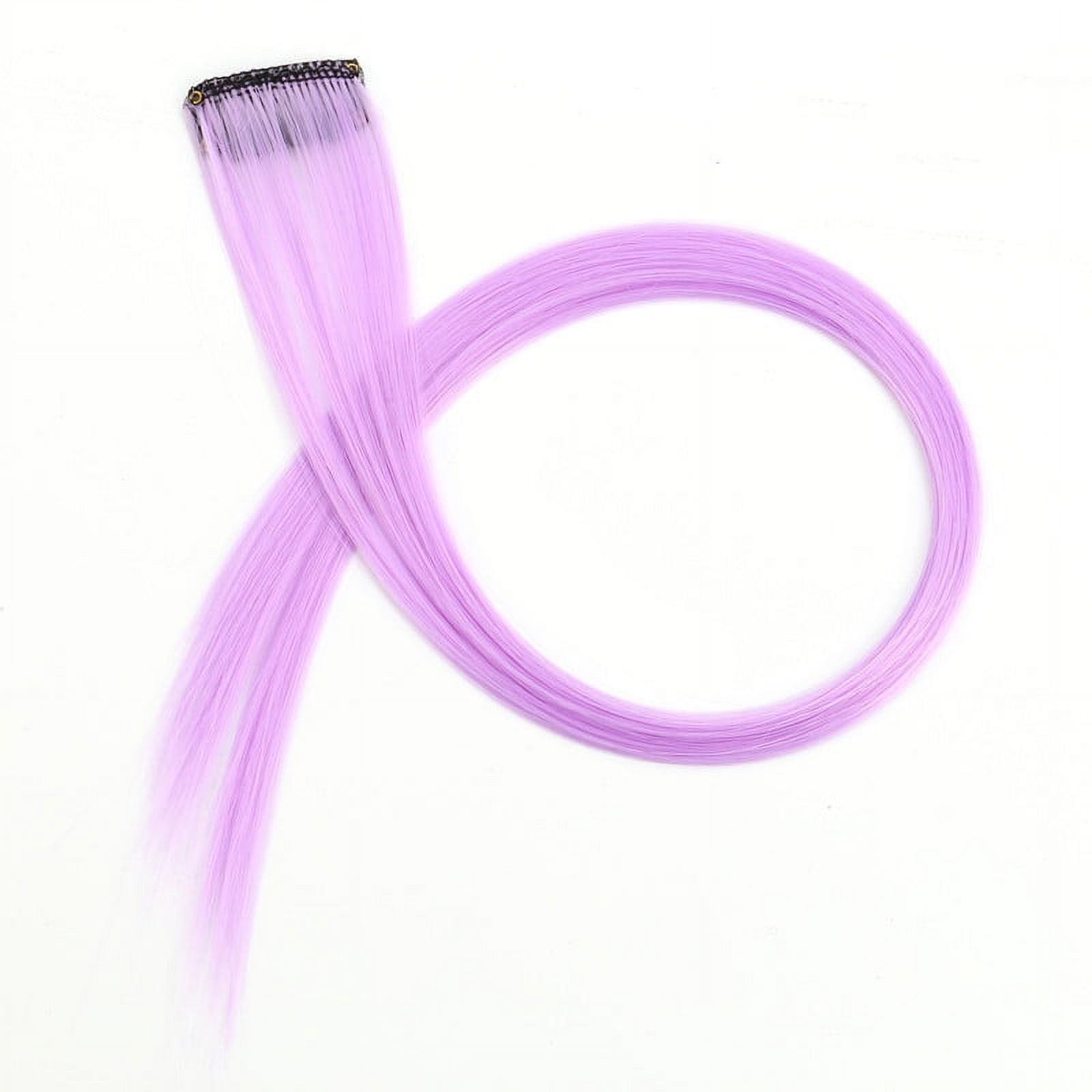 24PCS Fashion Hair Accessories Clip-in/On Rainbow Wig Pieces for ...