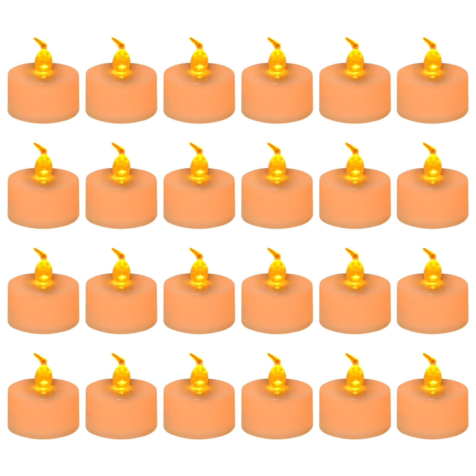 24PCS Flameless LED Tea Lights Canadles Realistic Flickering Warm ...