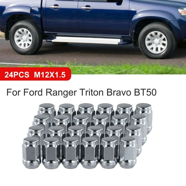 24Pcs for X1.5 Wheel Nuts Silver Lug Nut Socket for Landcruiser for ...