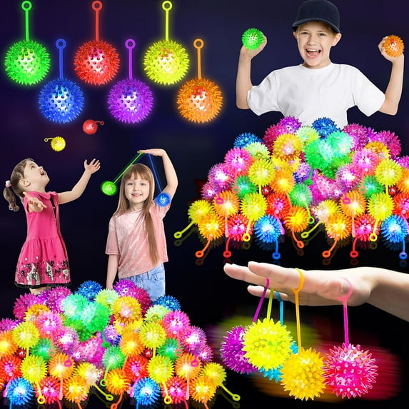 24PCS Glow in The Dark Party Supplies, Light Up Balls for Kids, Balls ...