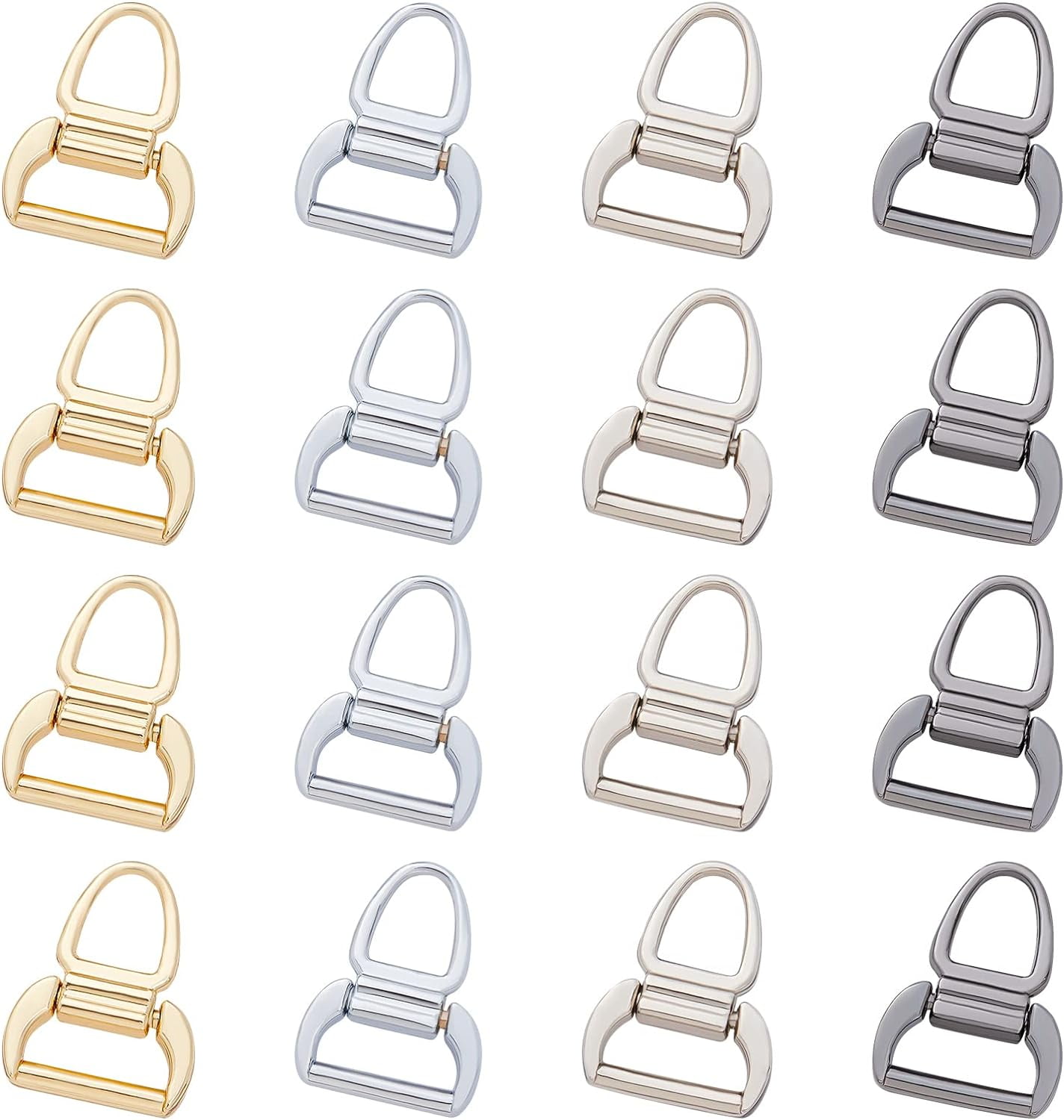 24PCS Gourd Shape Zipper Pull Replacement 4 Colors Zinc Alloy Zipper ...