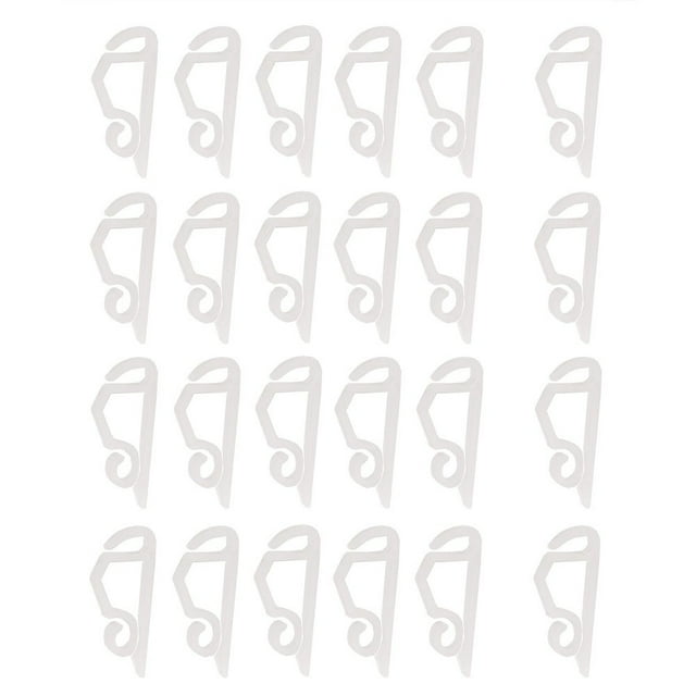 24Pcs Gutter Hooks Plastic Gutter Brackets Hooks For Fixing Lights To ...