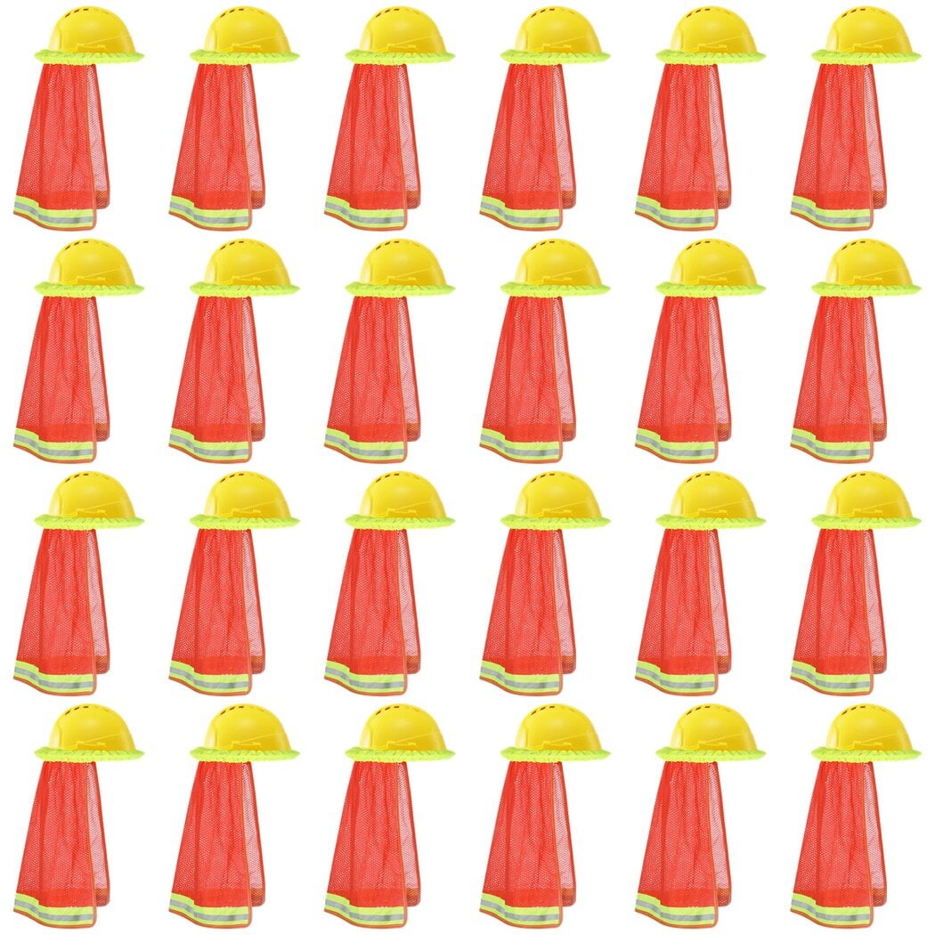 24PCS Hard Hat Sun Shade, High Visibility Hard Hat Neck Shade, Neck ...