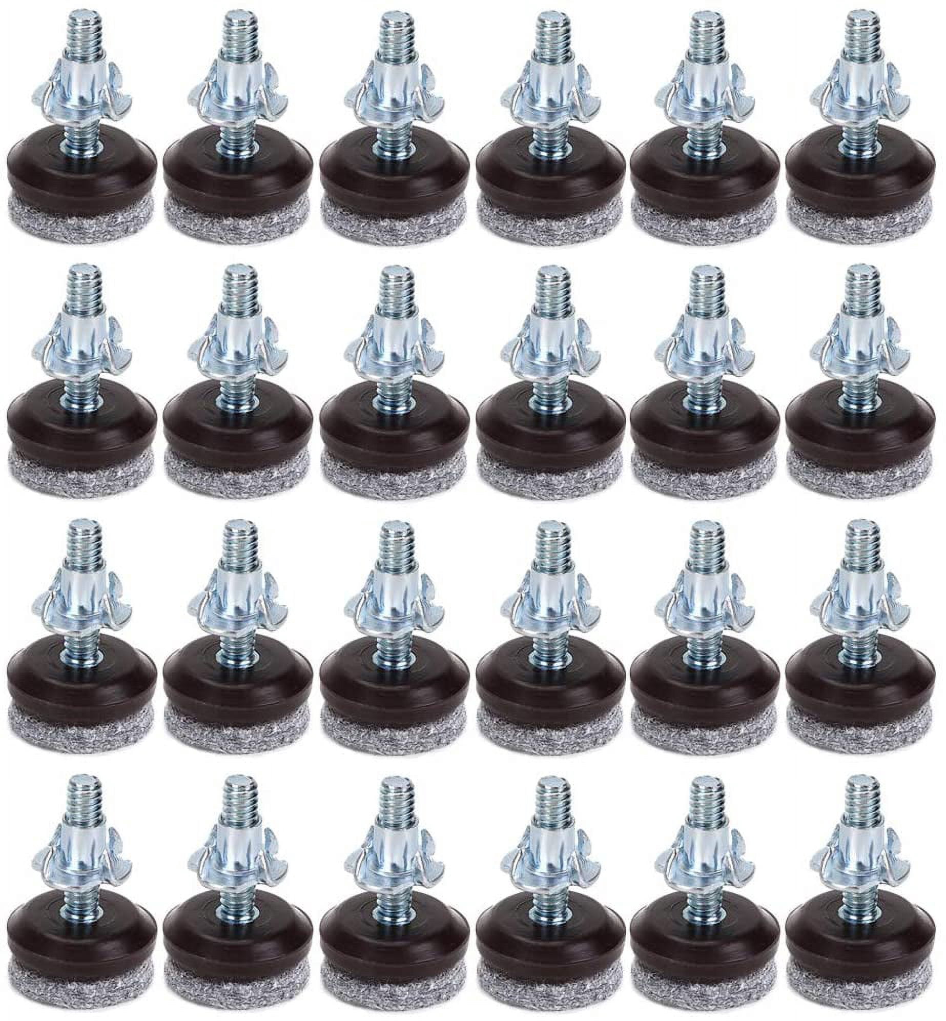 24PCS High Density Felt Glide Pads with 1/4"-20 Screw Thread and 1 ...