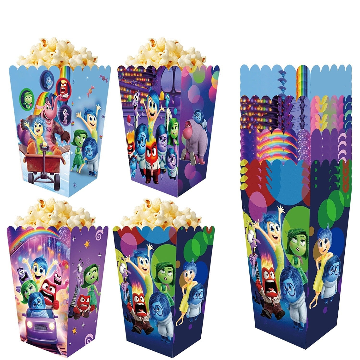 24PCS Inside Out Theme Party Popcorn Boxes, Party Supplies,Favor Bags ...