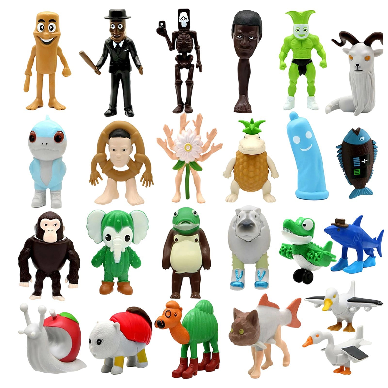 24PCS Italian-Brainrot Animal Meme Figures – Mini Collectible Toy Set ...