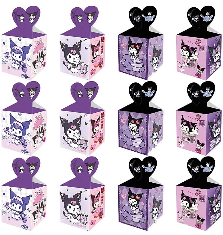 24PCS Kuromi Party Candy Boxes for Anime Theme Birthday Party Supplies ...