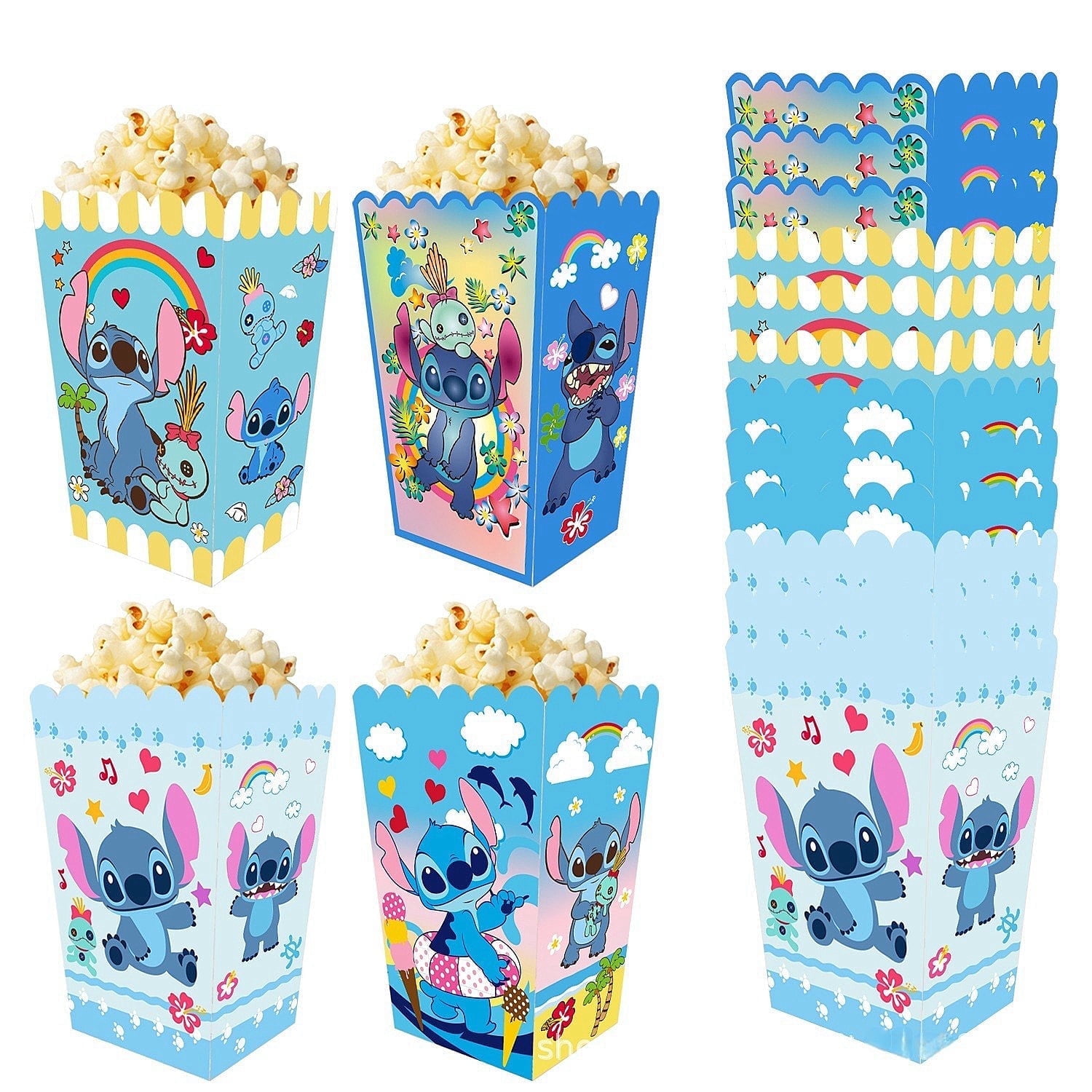 24PCS Anime Theme Party Popcorn Boxes, Party Supplies,Favor Bags for ...