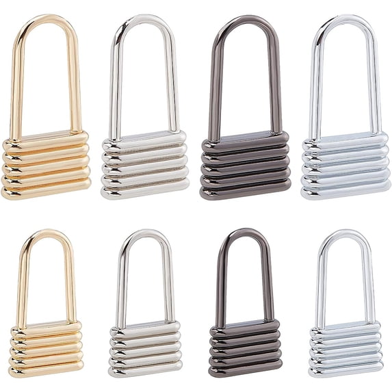 24PCS Lock Shape Zipper Pull Replacement 4 Colors Zinc Alloy Zipper ...