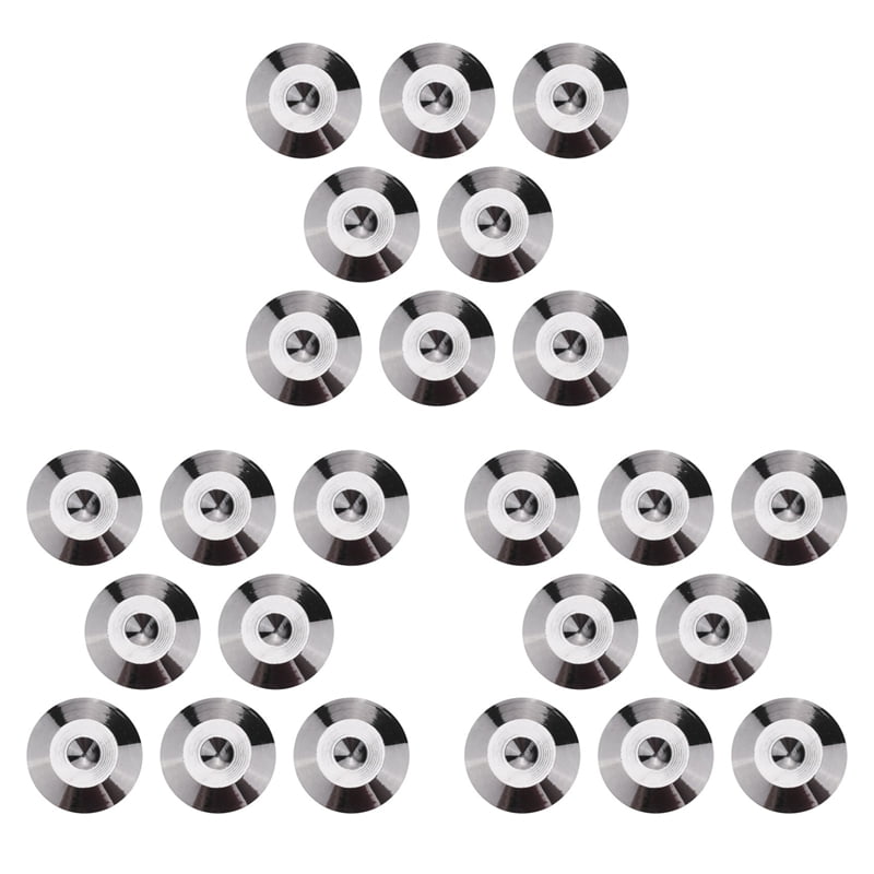 24PCS Metal Shockproof Foot Spikes Pads Stands Mats for Speakers CD ...