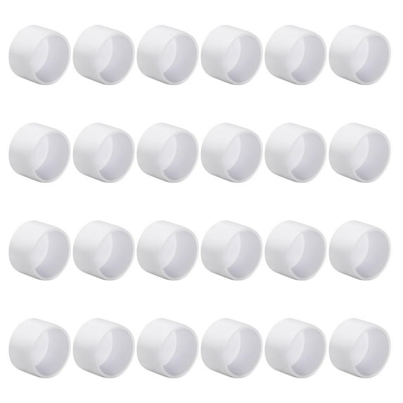 24PCS Practical PVC End Caps Portable Accessory for 3/4 Inch 1 Inch 1 1 ...