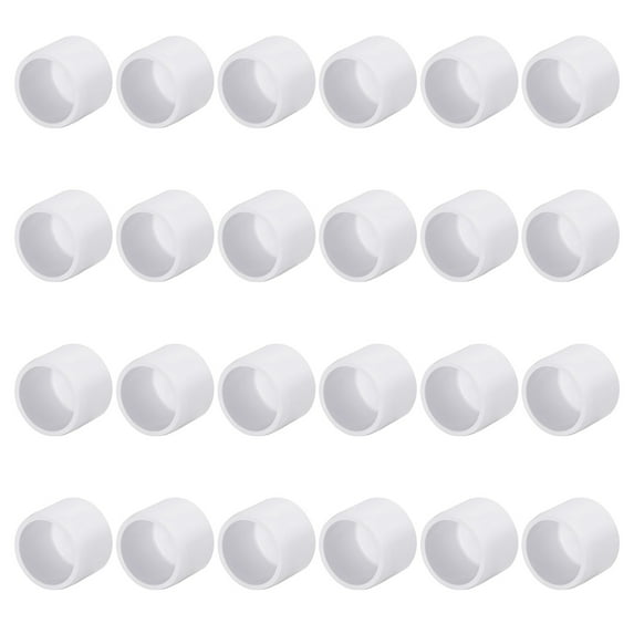 24PCS Practical PVC End Caps Portable Accessory for 3/4 Inch 1 Inch 1 1 ...