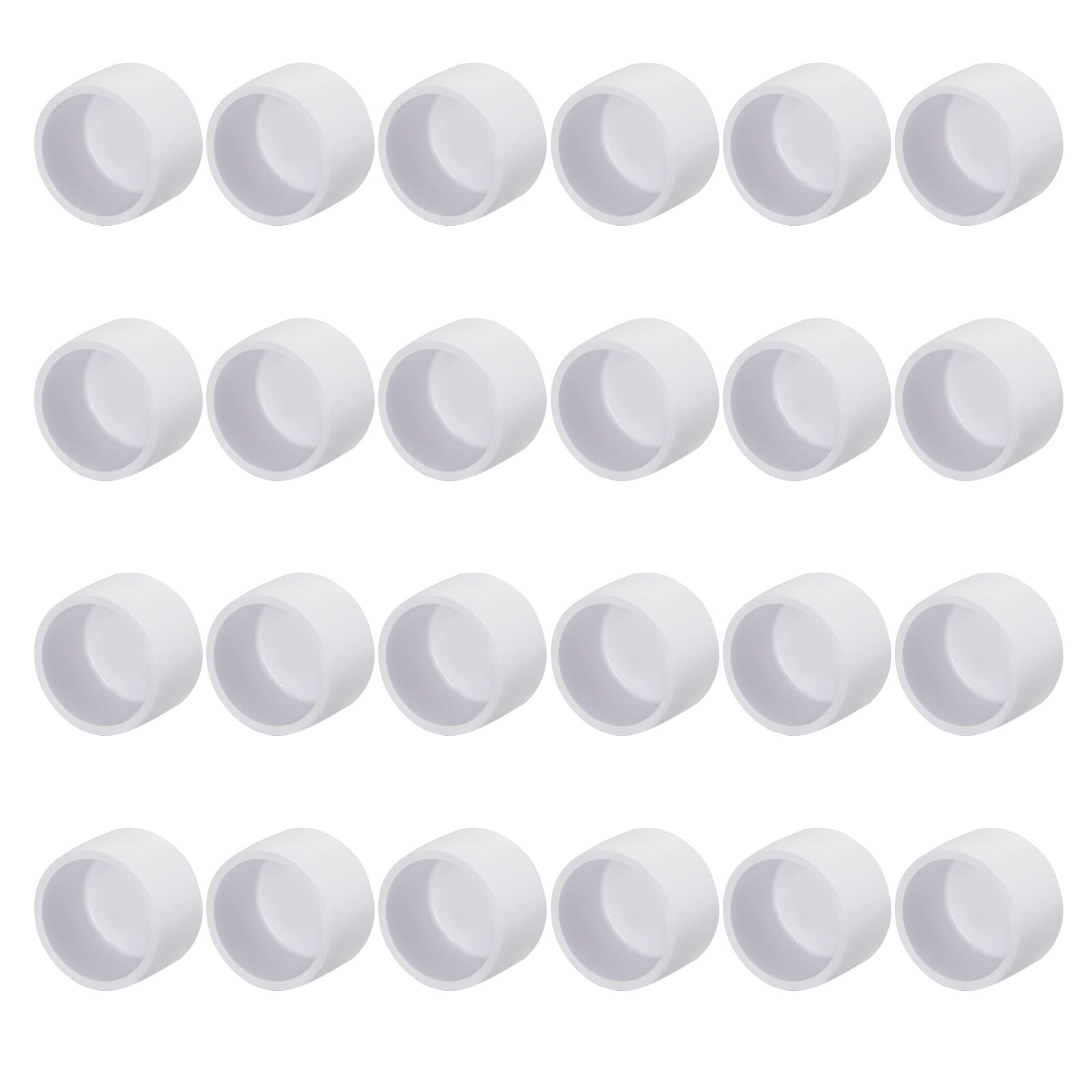24PCS Practical PVC End Caps Portable Accessory for 3/4 Inch 1 Inch 1 1 ...