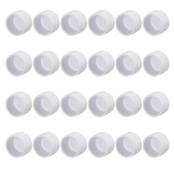 24PCS Practical PVC End Caps Portable Accessory for 3/4 Inch 1 Inch 1 1 ...