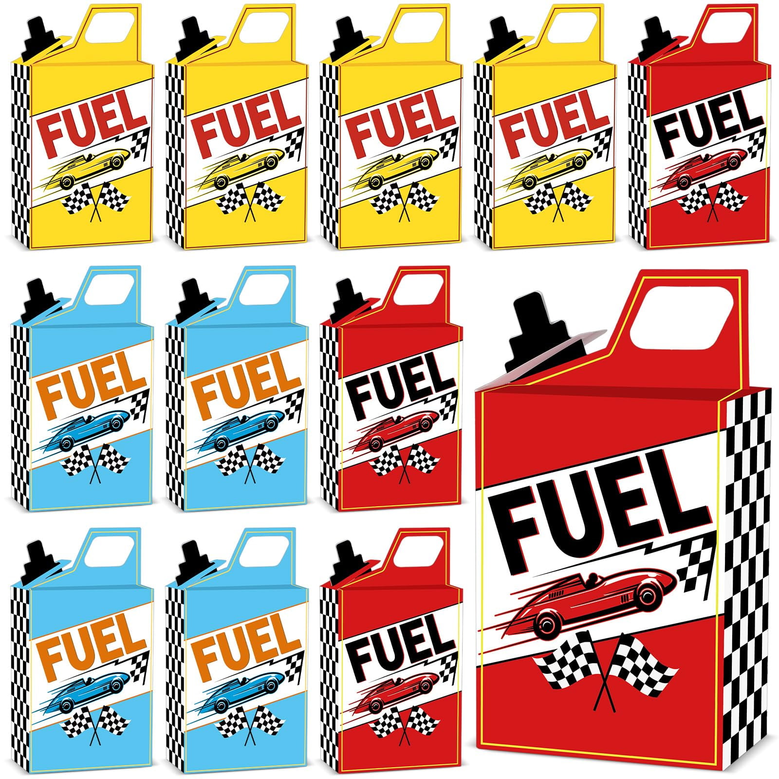 24PCS Race Car CORNET Fuel Can Treat Boxes Racing Supplies Black And ...