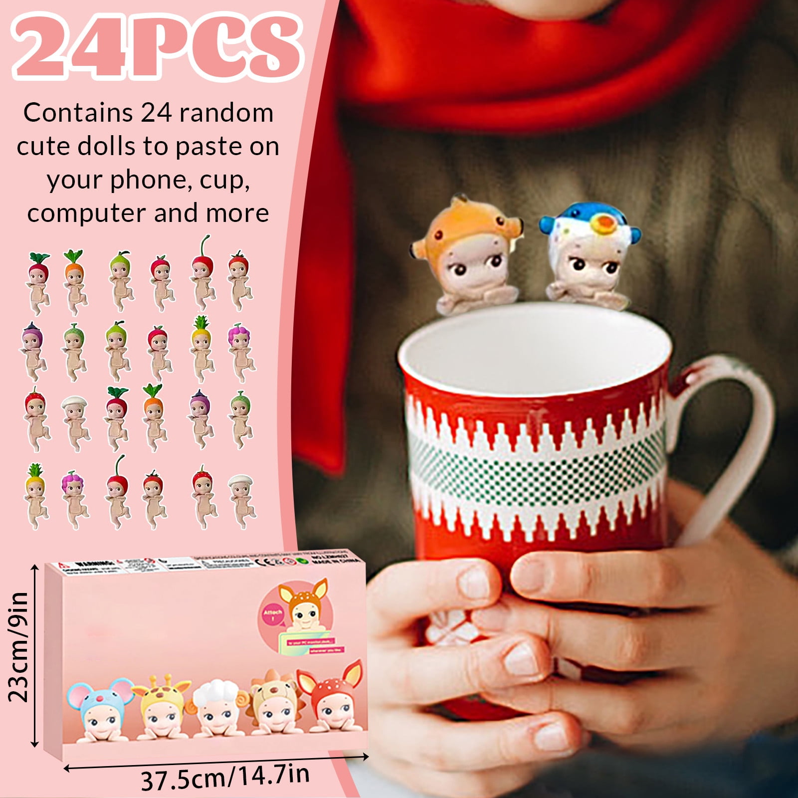 24PCS Sonny Angel Hippers Blind Boxes Advent Calendar Contains 24 Gifts ...