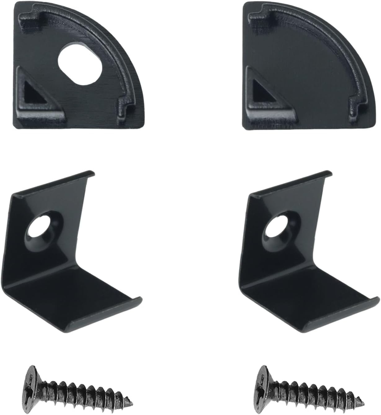 24PCS V-Shape LED Channel Metal Mounting Clips LED Channel System with ...