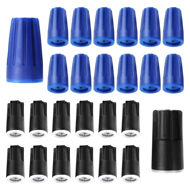 24PCS Waterproof Wire Connectors, Blue/Black Sealant Twist Nuts Caps ...
