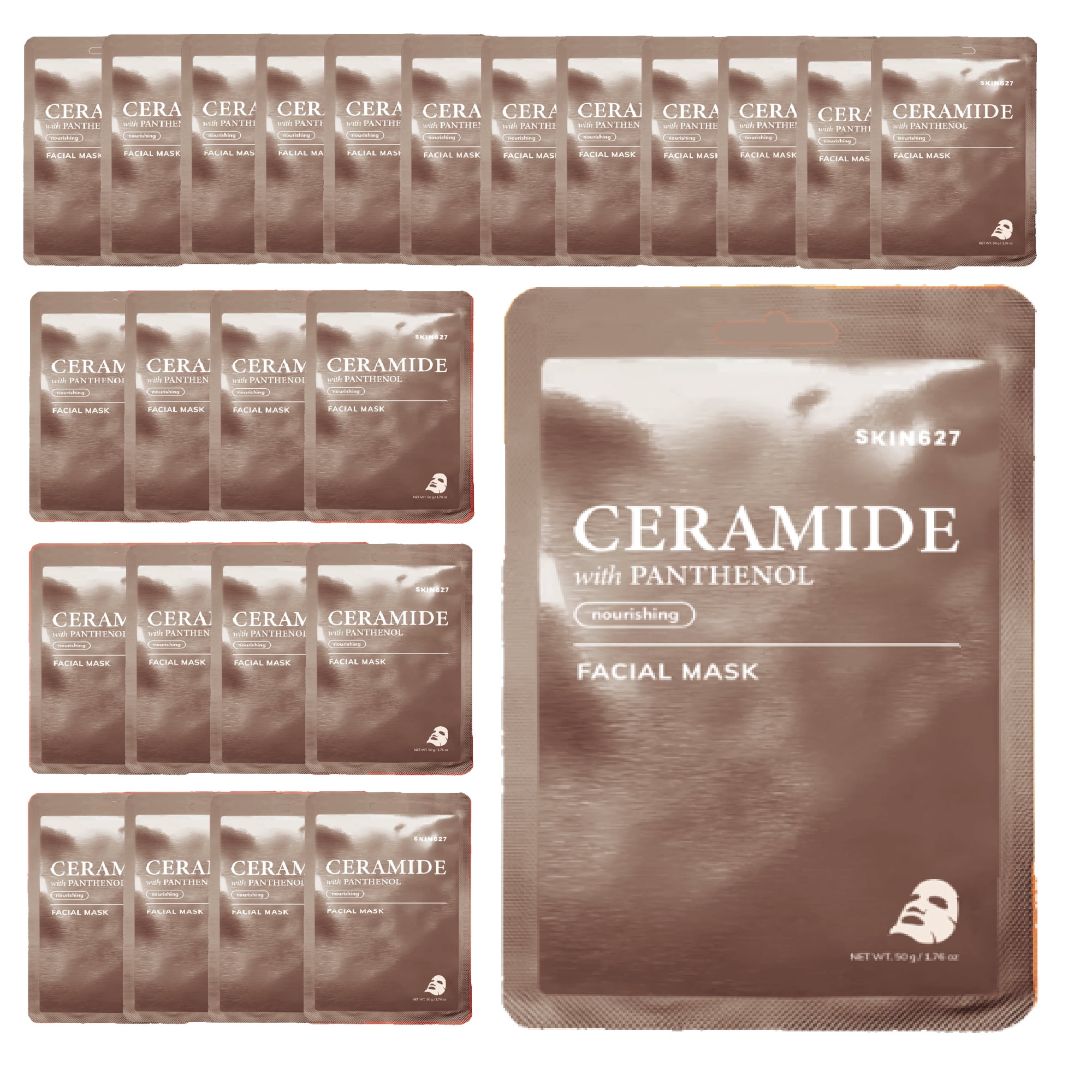24PK SKIN627 Ceramide with Panthenol Face Masks Skincare, Facial Mask ...