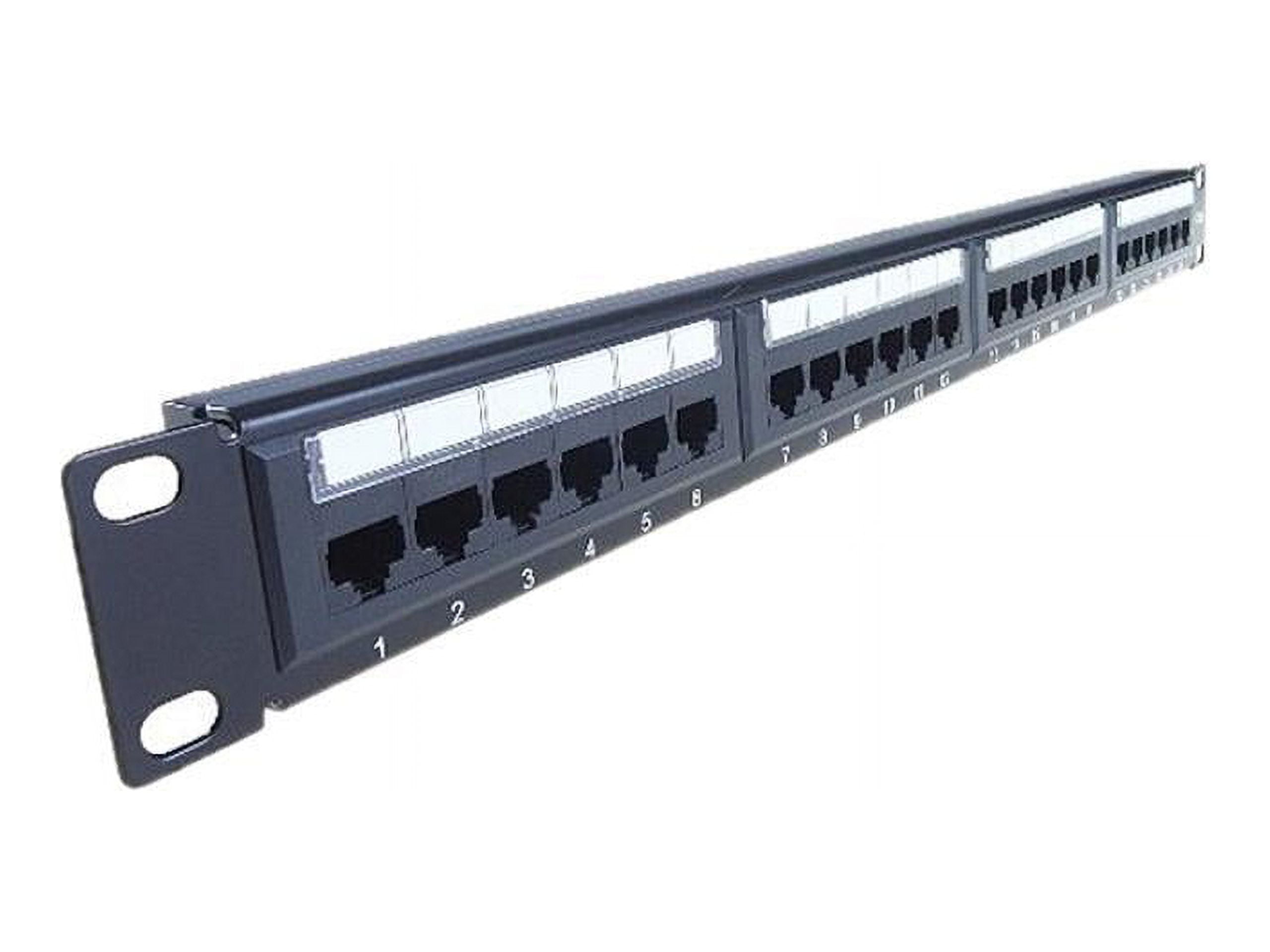 24PORT CAT6 CAT5 PATCH PANEL 1U - Walmart.com