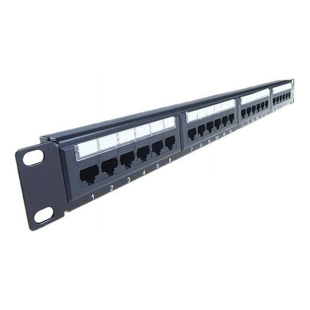 24PORT CAT6 CAT5 PATCH PANEL 1U - Walmart Business Supplies