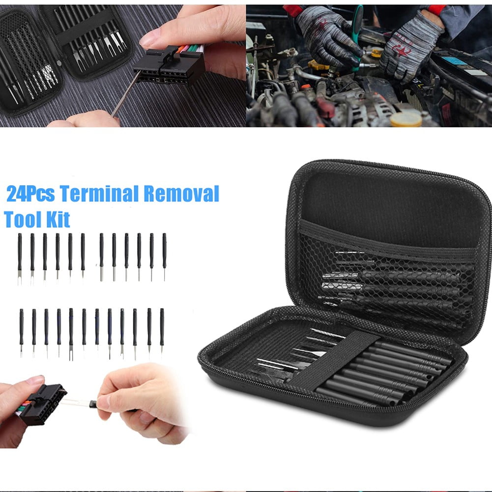 24PS Car Cable Plug Removal Tool Pin Extractor Repair Remover Key Tools ...
