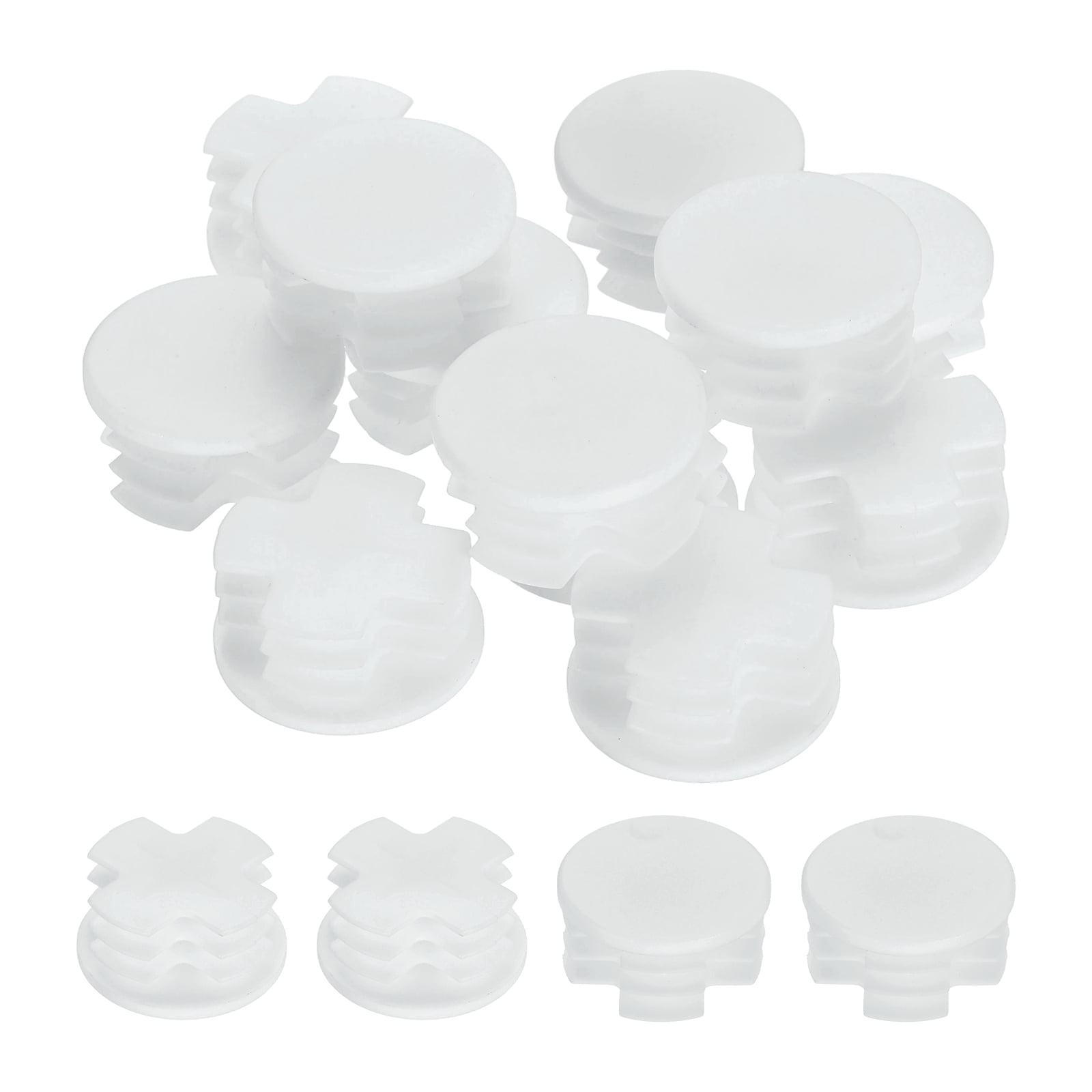 24Pack 1-3/8"(35mm) Plastic Hole Plug, Round Tubing Inserts, Furniture ...